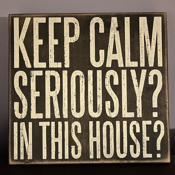 Nordstrom | Wall Decor | Keep Calm Seriously In This House Funny Wood ...